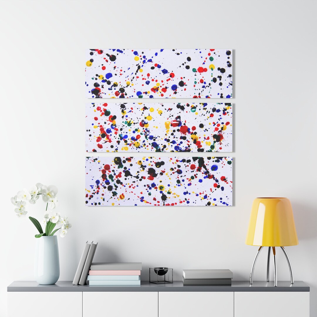 Acrylic Prints triptych Color Splat - Etsy