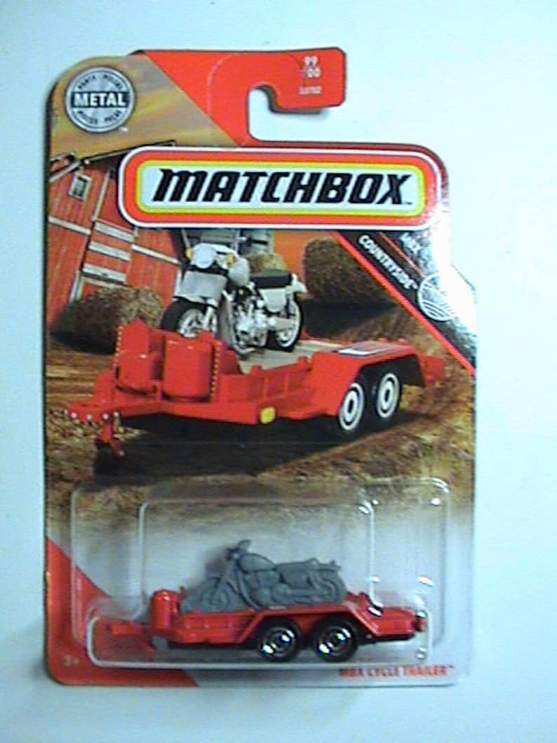 Matchbox MBX Cycle Trailer W/v-twin Motorcycle- NEW 1:64 - Etsy