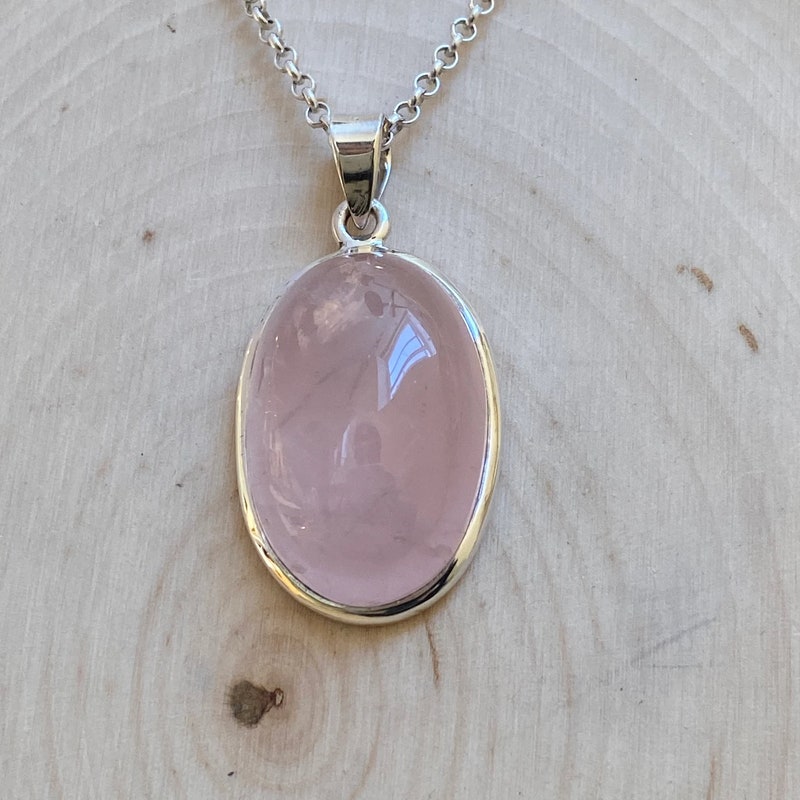 Pink Crystal Pendant - Etsy
