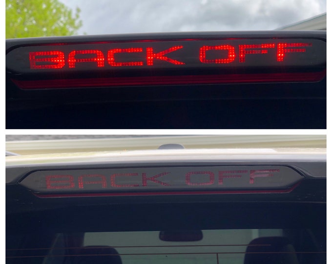 Vinyl Brake Light Decal Matte Black - Etsy
