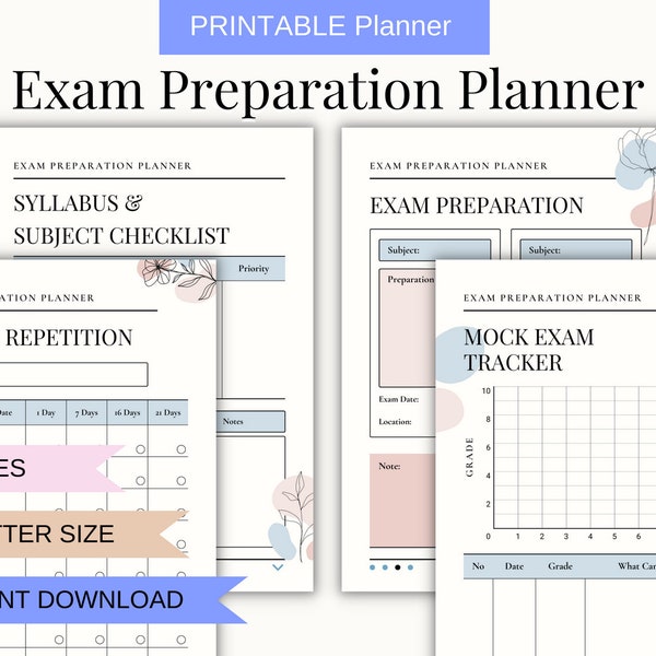 Study Planner - Etsy