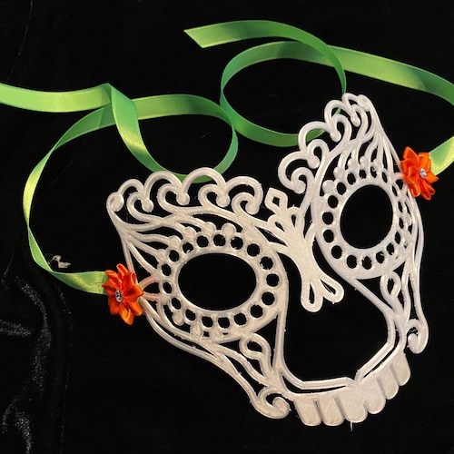 Sugar Skull Mask PRINTABLE. Calavera Mask. Day of the Dead - Etsy