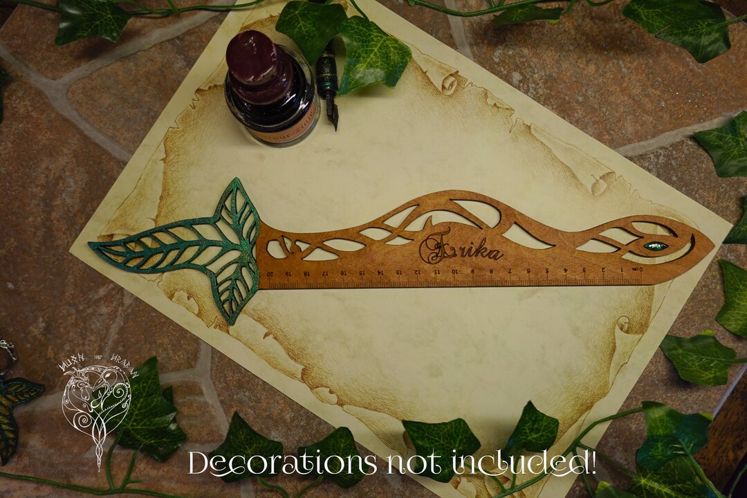 Personalized Elven Ruler cm/inches - Etsy