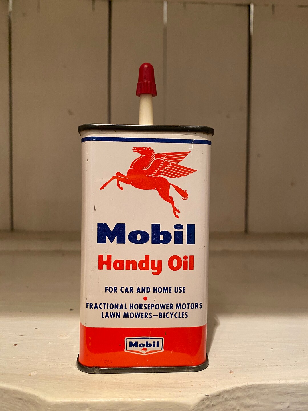 Vintage Mobil Handy Oil Oiler Tin - Etsy