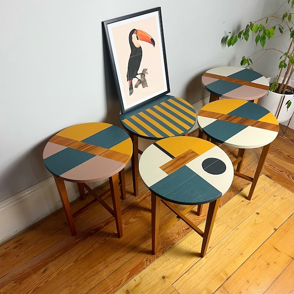 Upcycled Side Table - Etsy UK