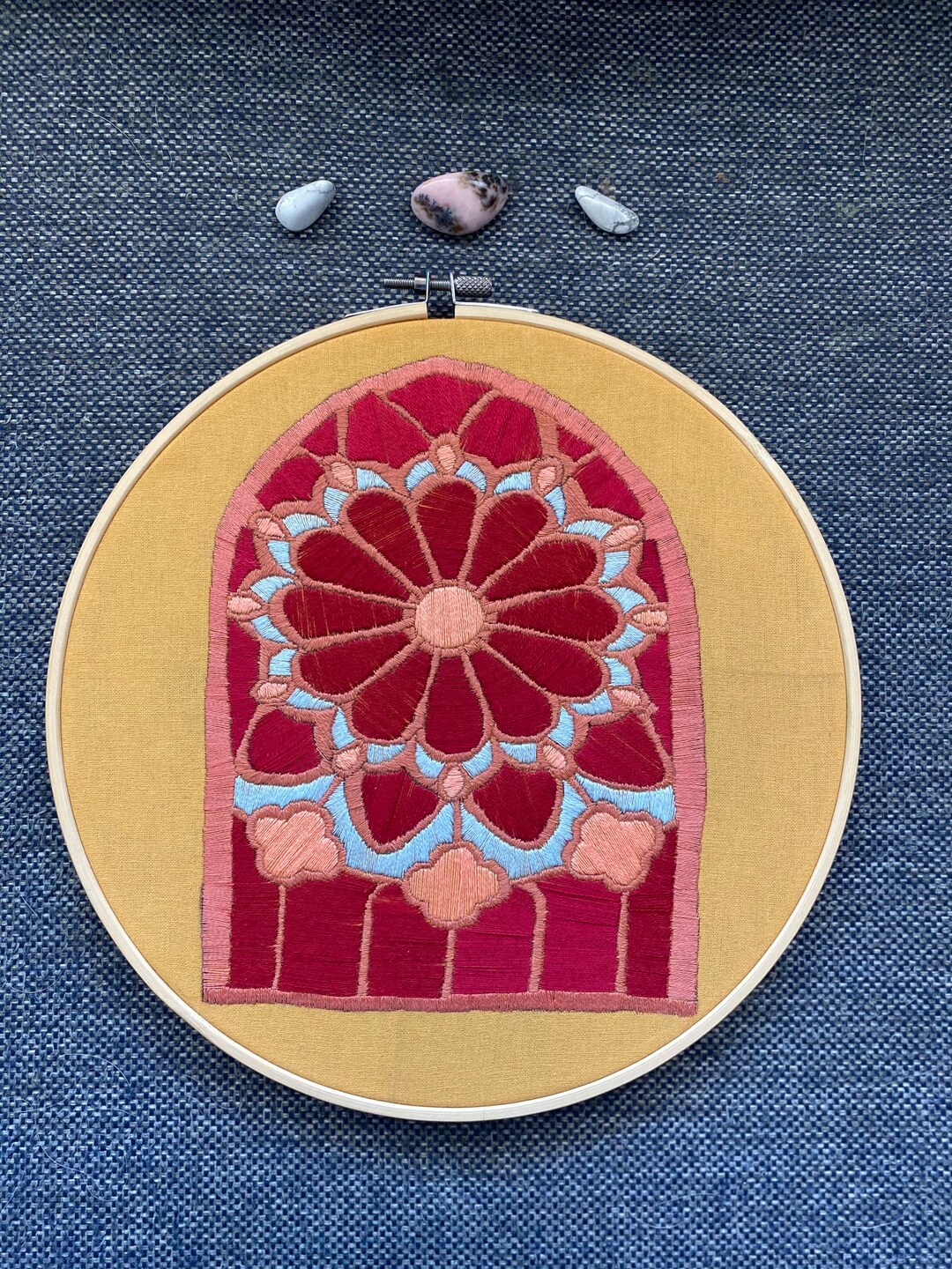 Gothic Stained Glass Embroidery - Etsy