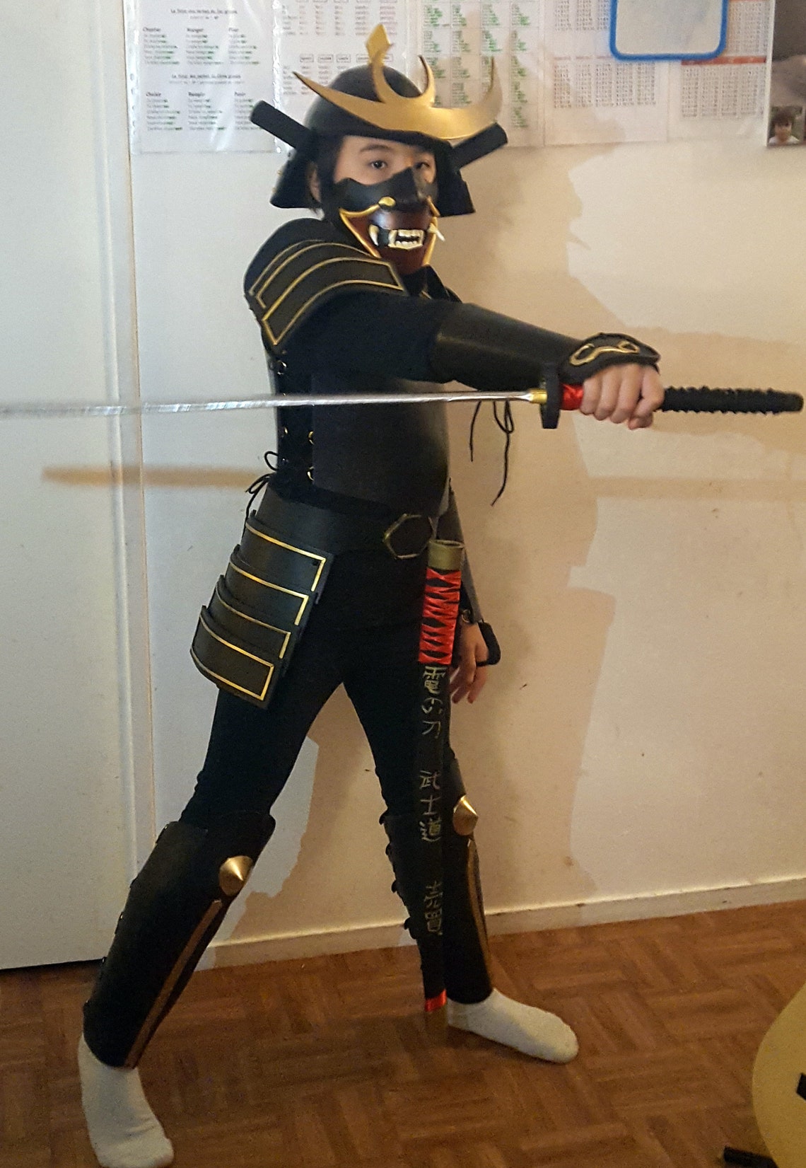 EVA Foam Samurai Armor - Handmade Creation (black and Gold) - Etsy