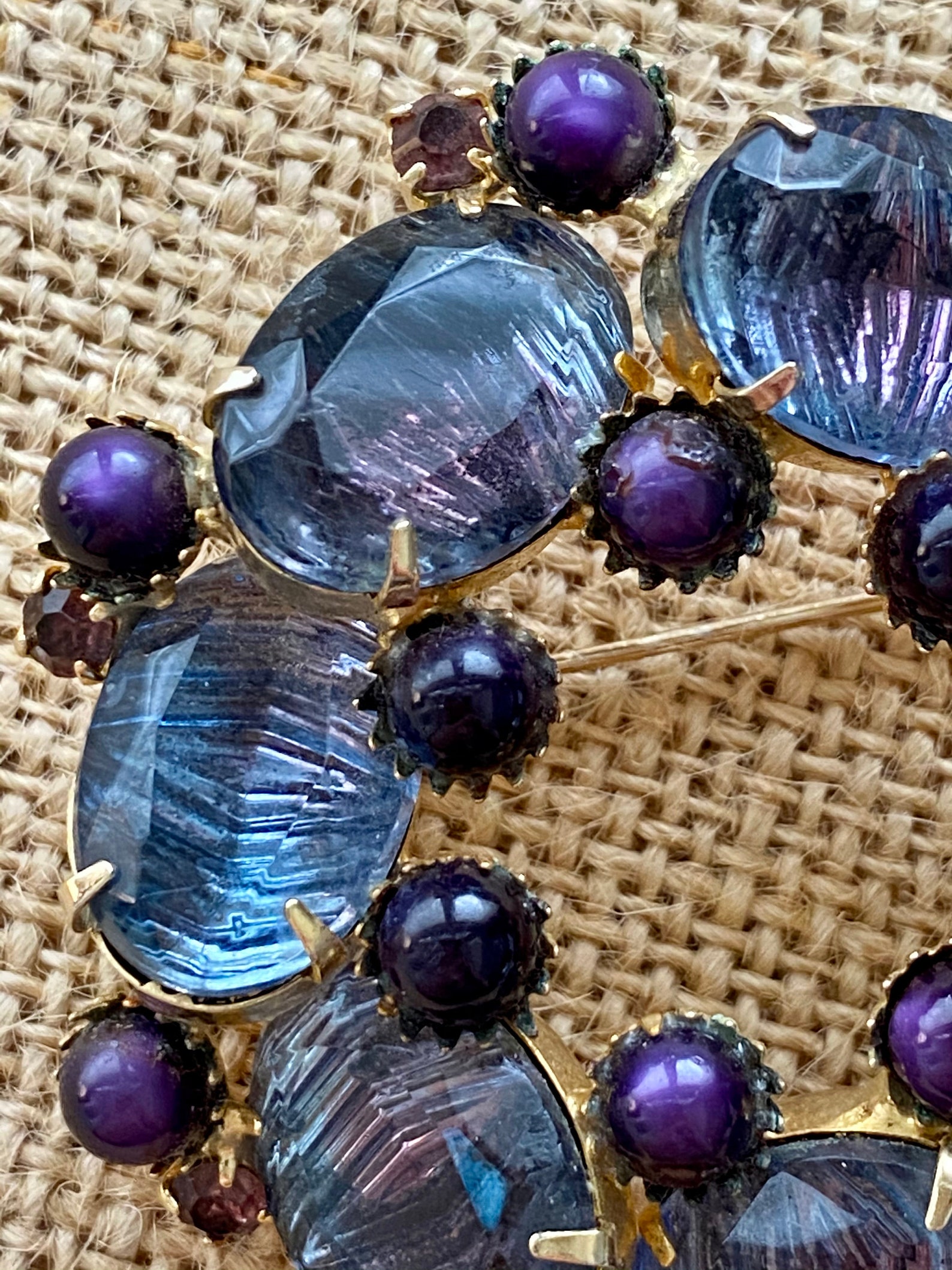 Purple Brooch - Etsy