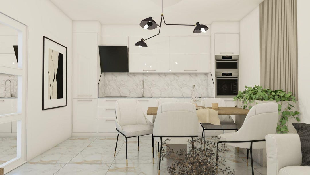 20 Sqm Dining Room Design 3D Home Modeling | 3D Rendering | E-design ...