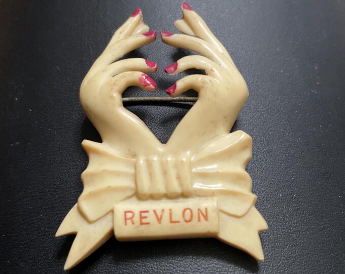 Vintage 50/60s Revlon Advertising Pin - Etsy