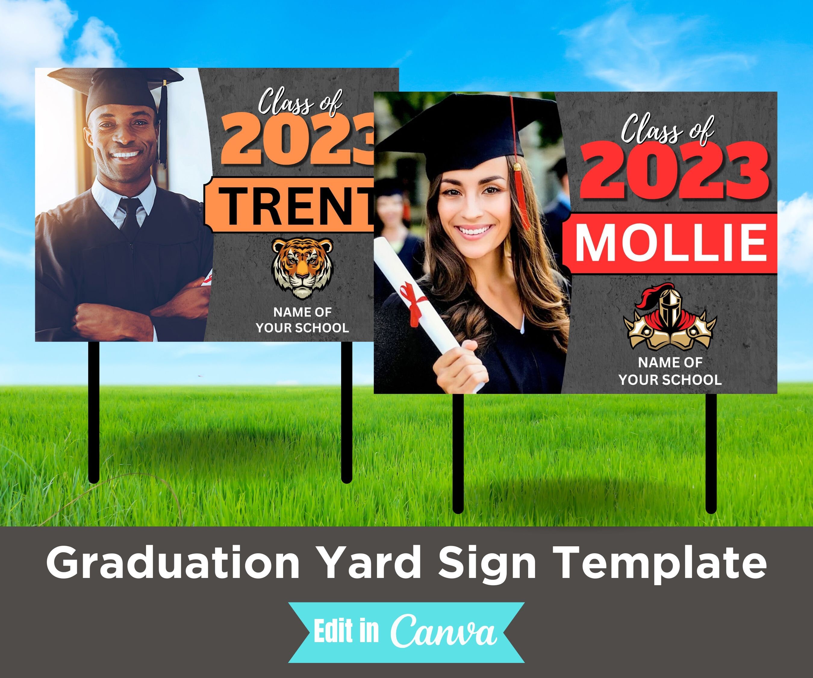Graduation Yard Sign Poster Template, Customize in Canva, Print ...