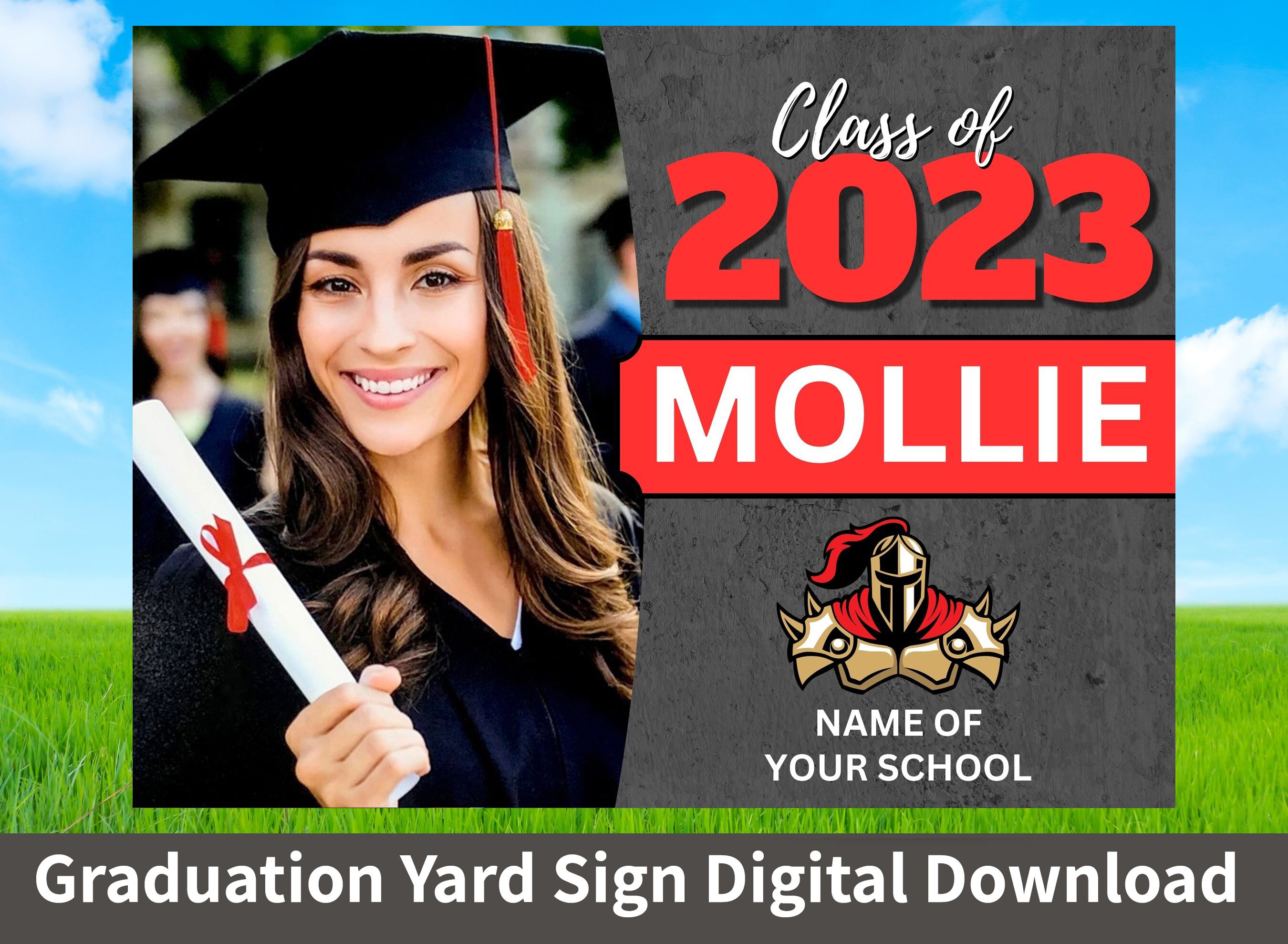 Graduation Yard Sign Digital File, Print Yourself - Etsy