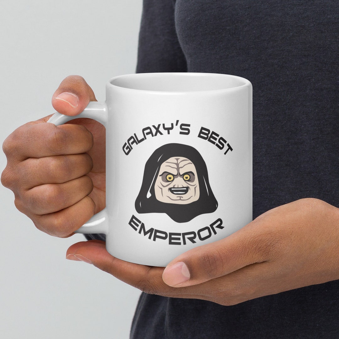 Star Wars 20oz Coffee Mug Emperor Palpatine Fathers Day White Glossy - Etsy