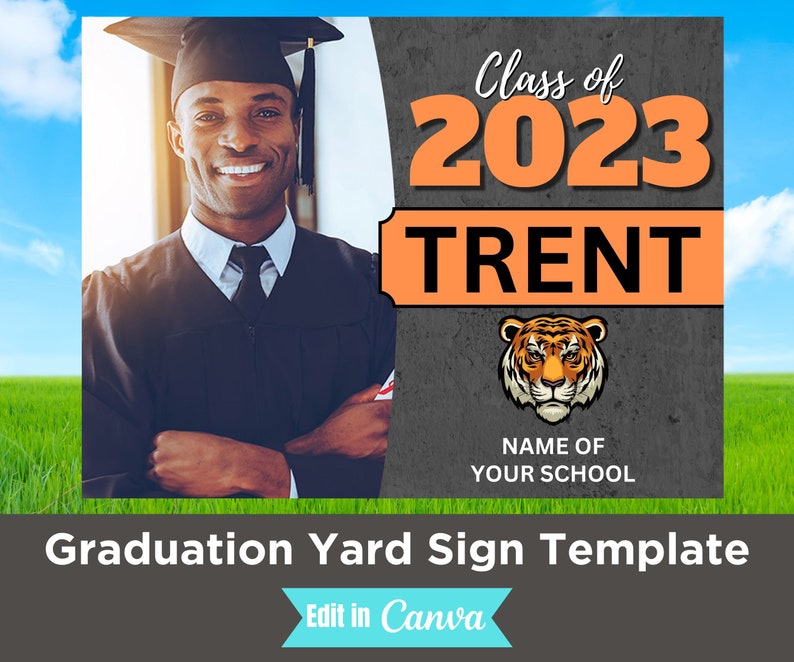 Graduation Yard Sign Poster Template, Customize in Canva, Print ...