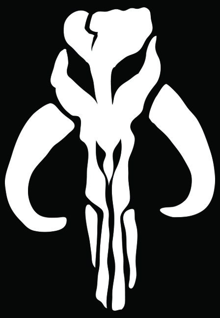 Mandalorian Mythosaur Skull Vinyl Car Decal - Etsy