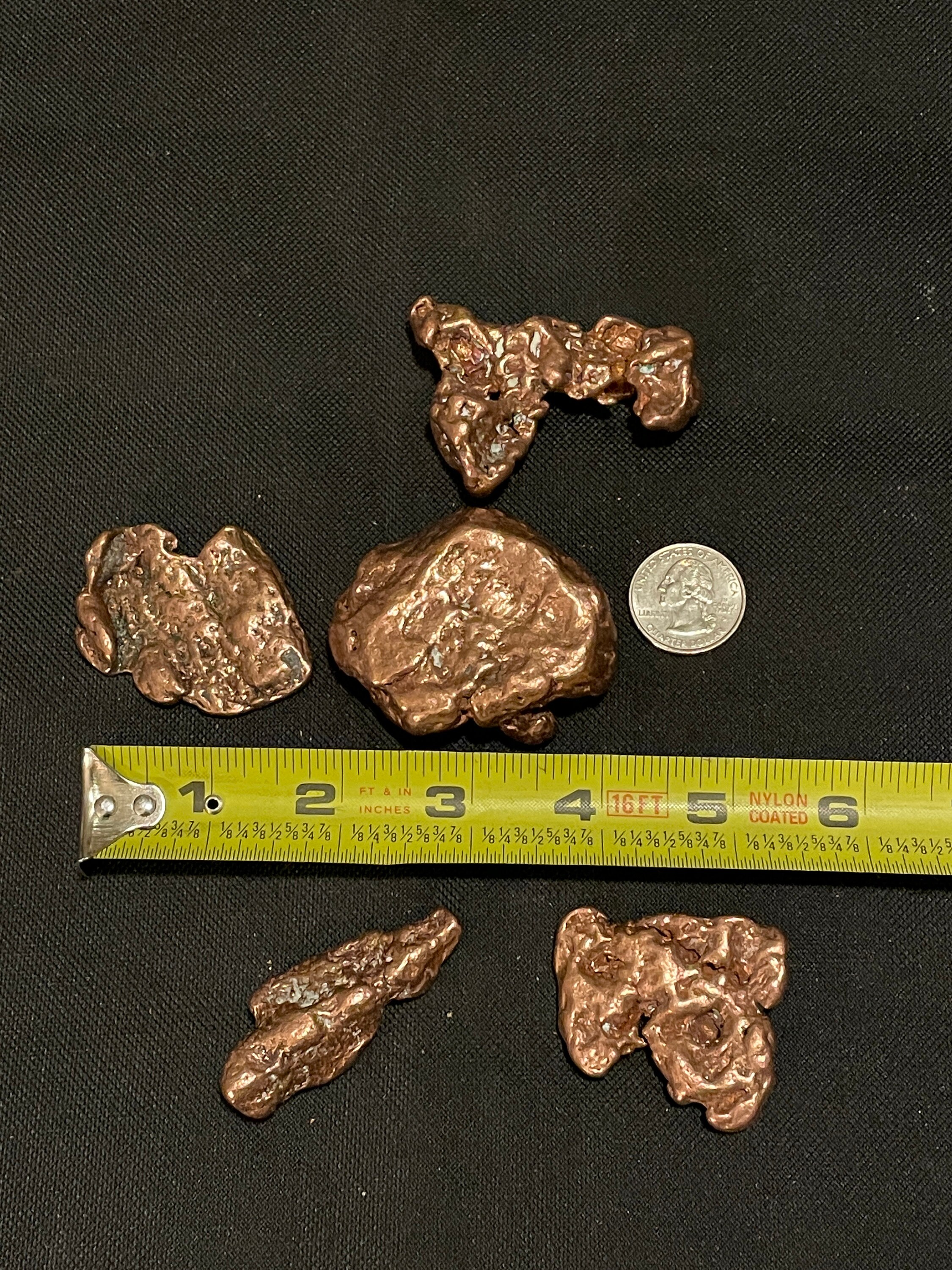 One Pound of 2 Tumbled Copper Nuggets. 100% Natural Michigan Native ...