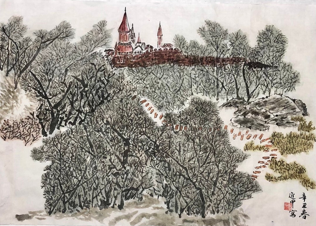 Original Chinese Ink and Wash Painting Hand Painting Chinese - Etsy UK