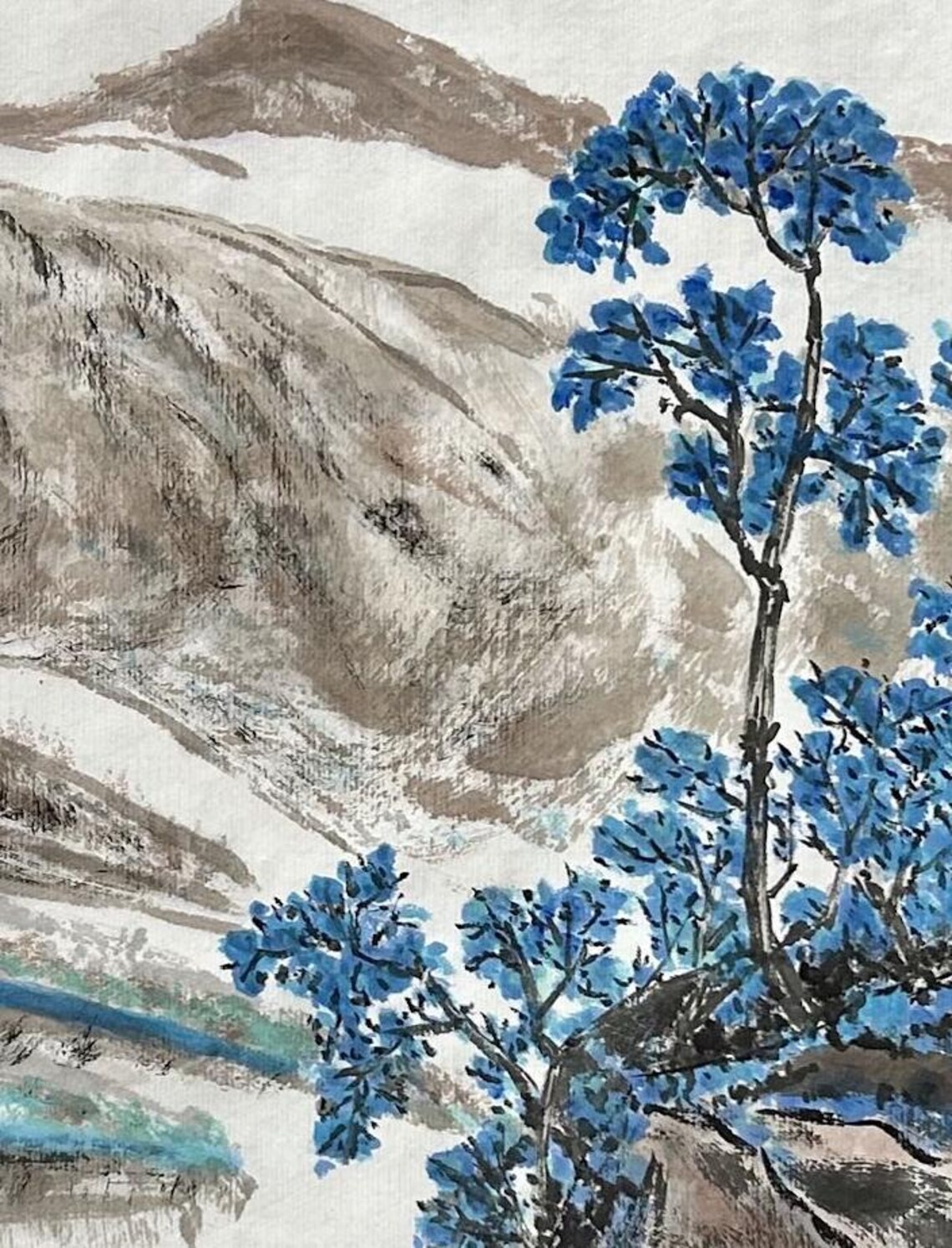 Original Chinese Ink and Wash Painting Hand Painting Chinese Landscape ...