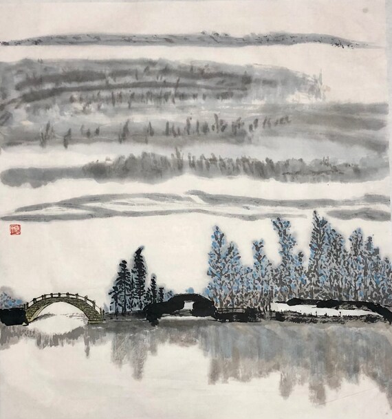 Original Chinese Ink and Wash Painting Hand Painting Chinese - Etsy