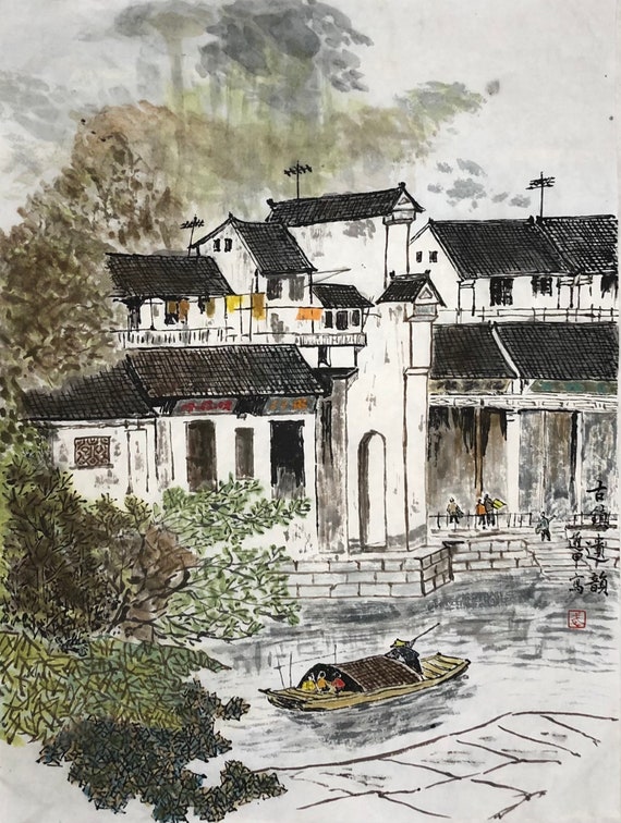 Original Chinese Ink and Wash Painting Hand Painting Chinese - Etsy