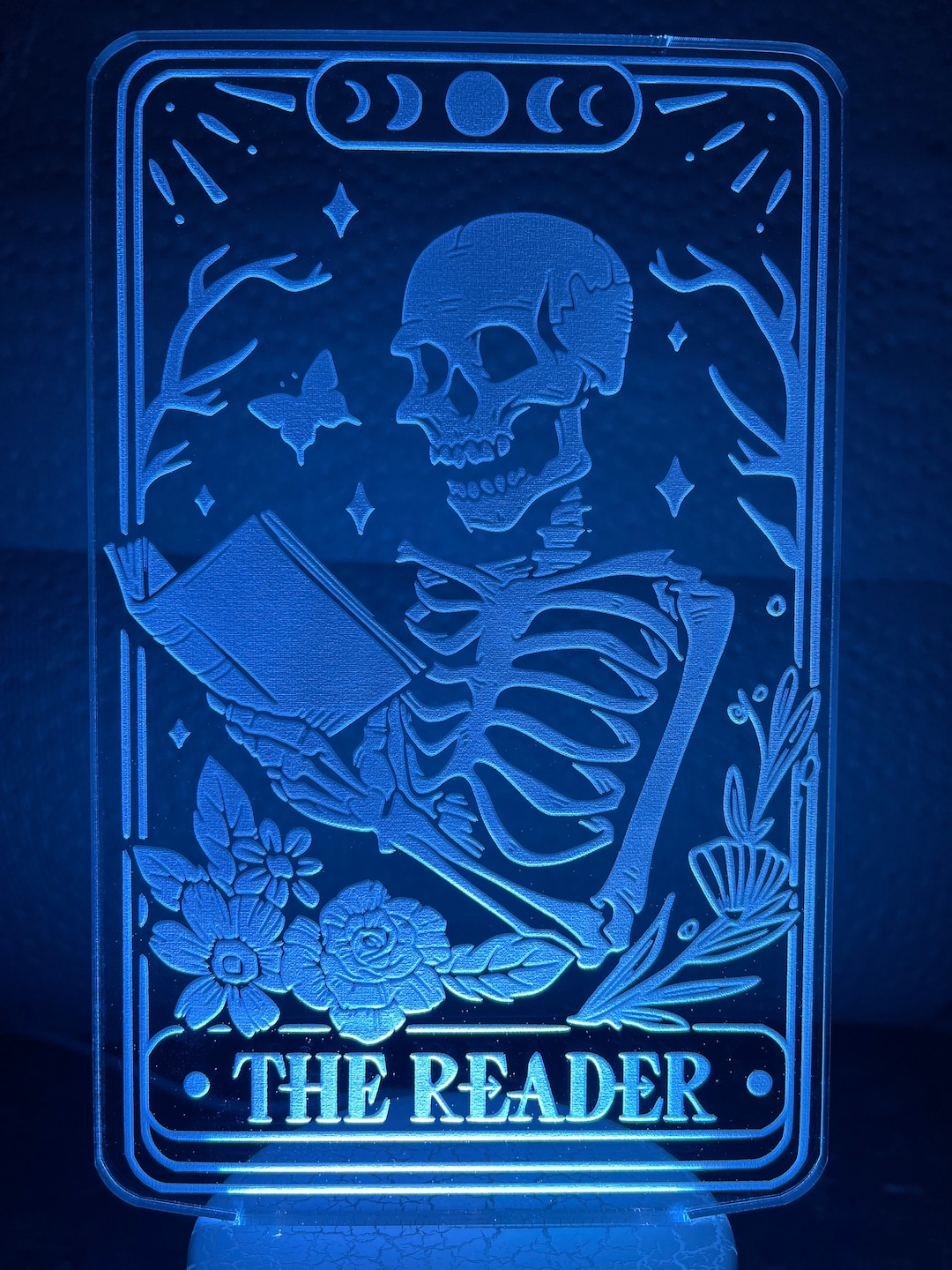 File - Led Lighted Sign - Tarot Card - the Reader - Etsy