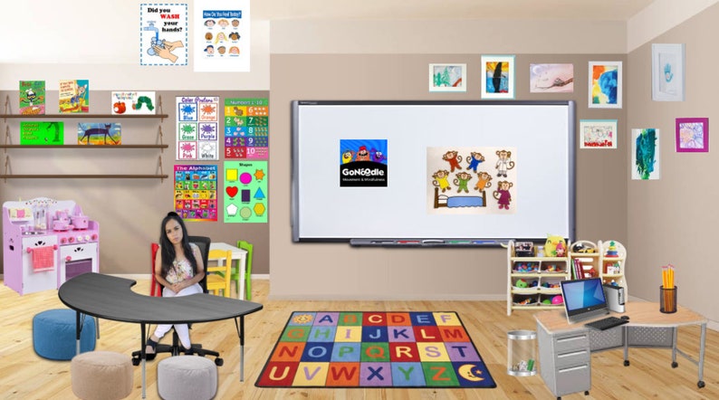 Personalized Fun Virtual Classroom (add Your Picture) - Etsy