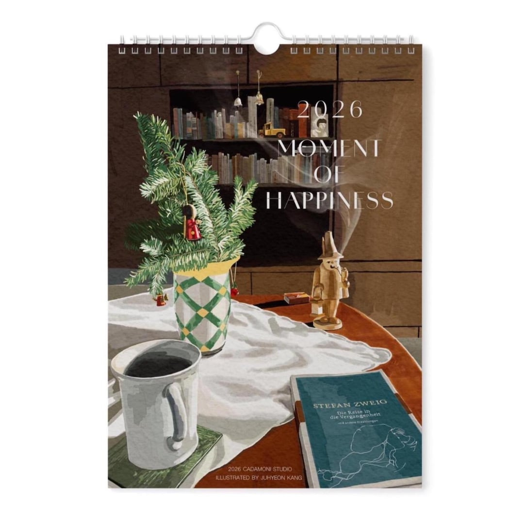 2026 Hand-painted Illustrated Calendar, A4, Illustration Calendar ...