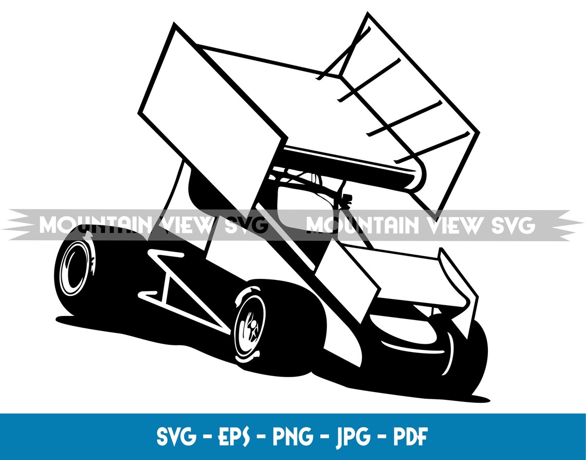 Sprint Race Car SVG 3 Pack Bundle (Download Now) - Etsy