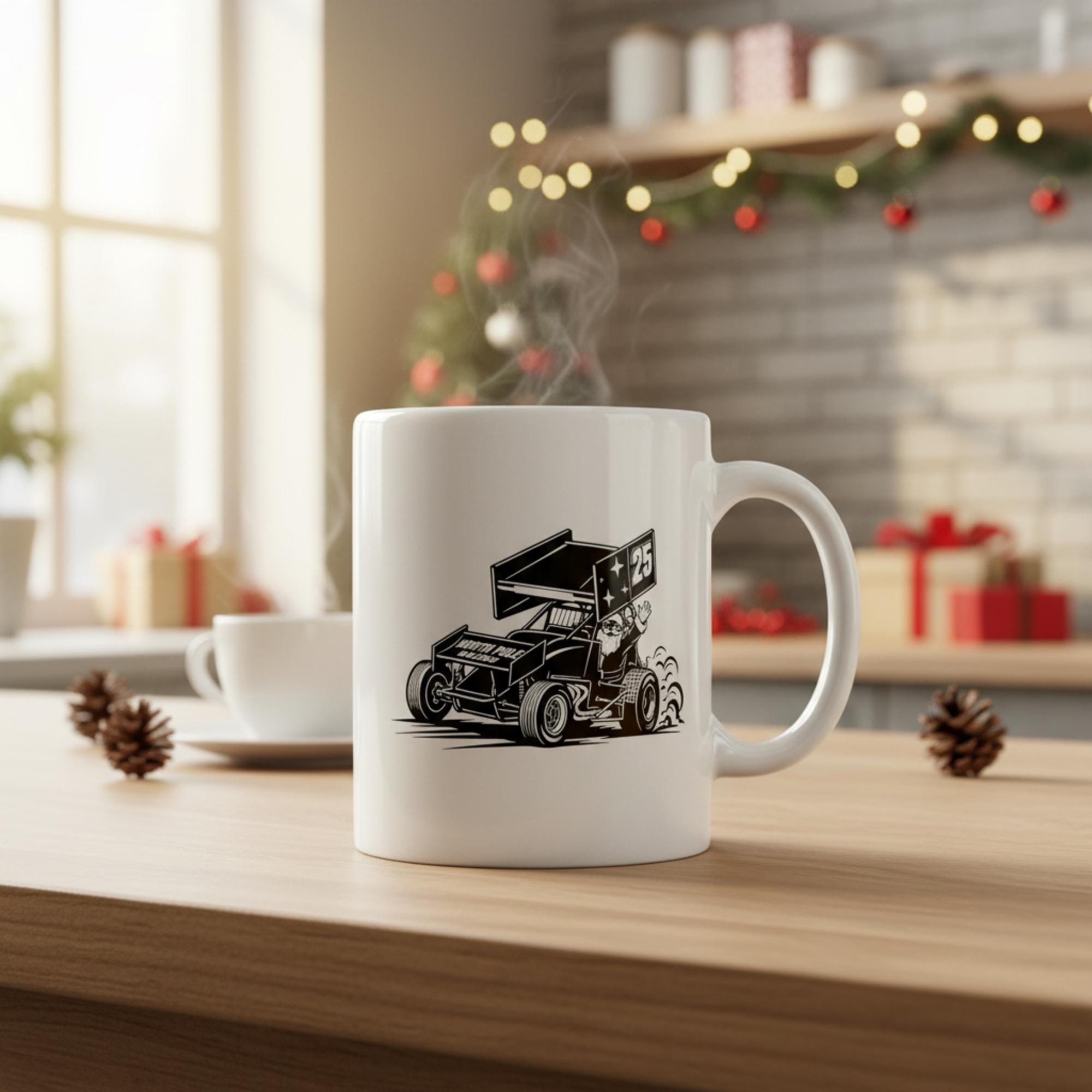 Santa Sprint Car SVG | Christmas Racing Digital Download | Dirt Track ...