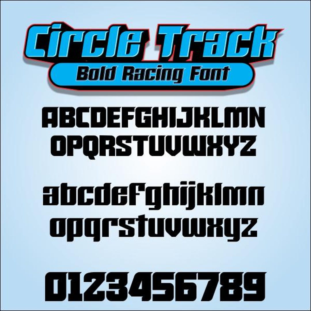 Racing Font Download, TTF OTF Font File, High-speed Font, Graphic ...
