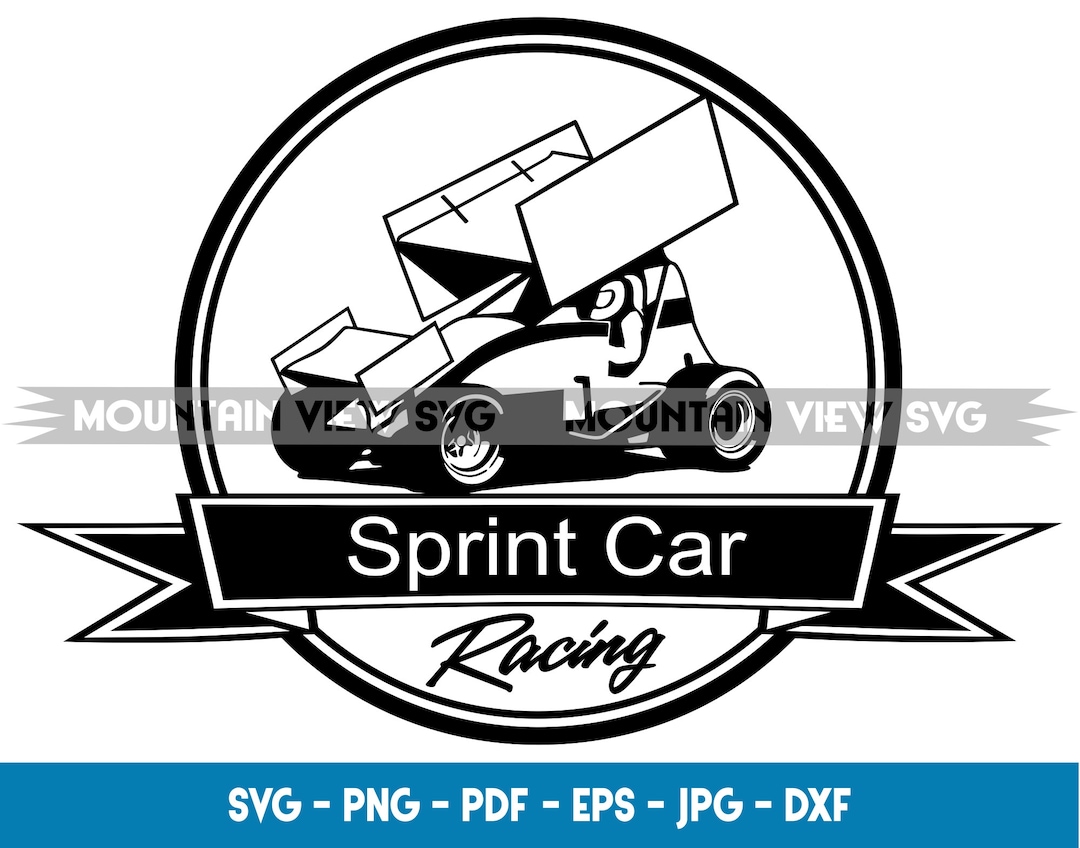Sprint Car Racing Svg File for Vinyl Cutting - Etsy