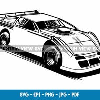 Pavement Late Model Race Car Highly Detailed Image in .svg .ai .eps ...