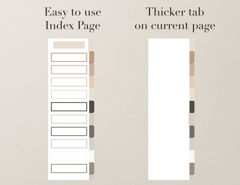 Mini Digital Notebook Organizer Minimalist Cozy Neutral - Etsy