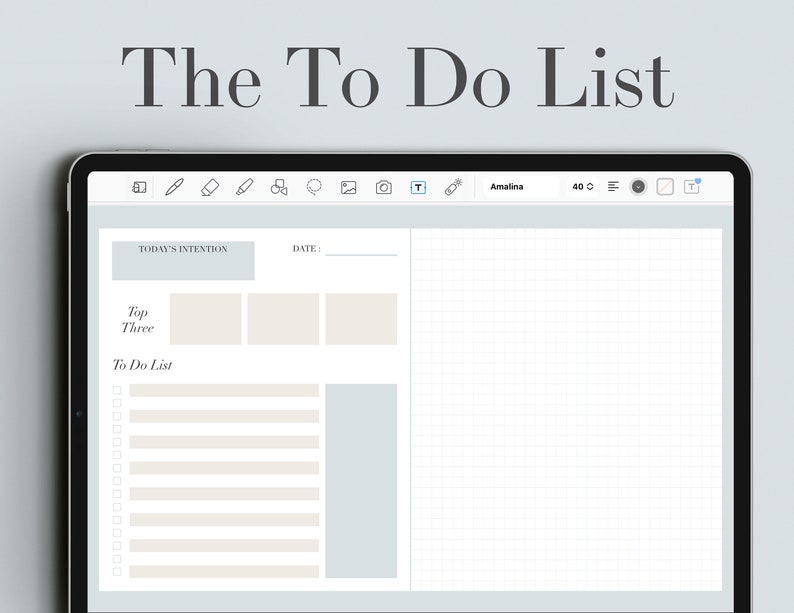 To Do List Digital Planner Goodnotes Notability Xodo Etsy