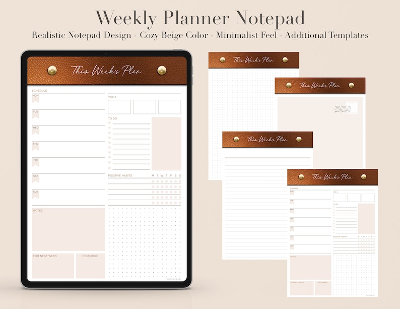 Weekly Planner Digital Planner Insert Goodnotes - Etsy