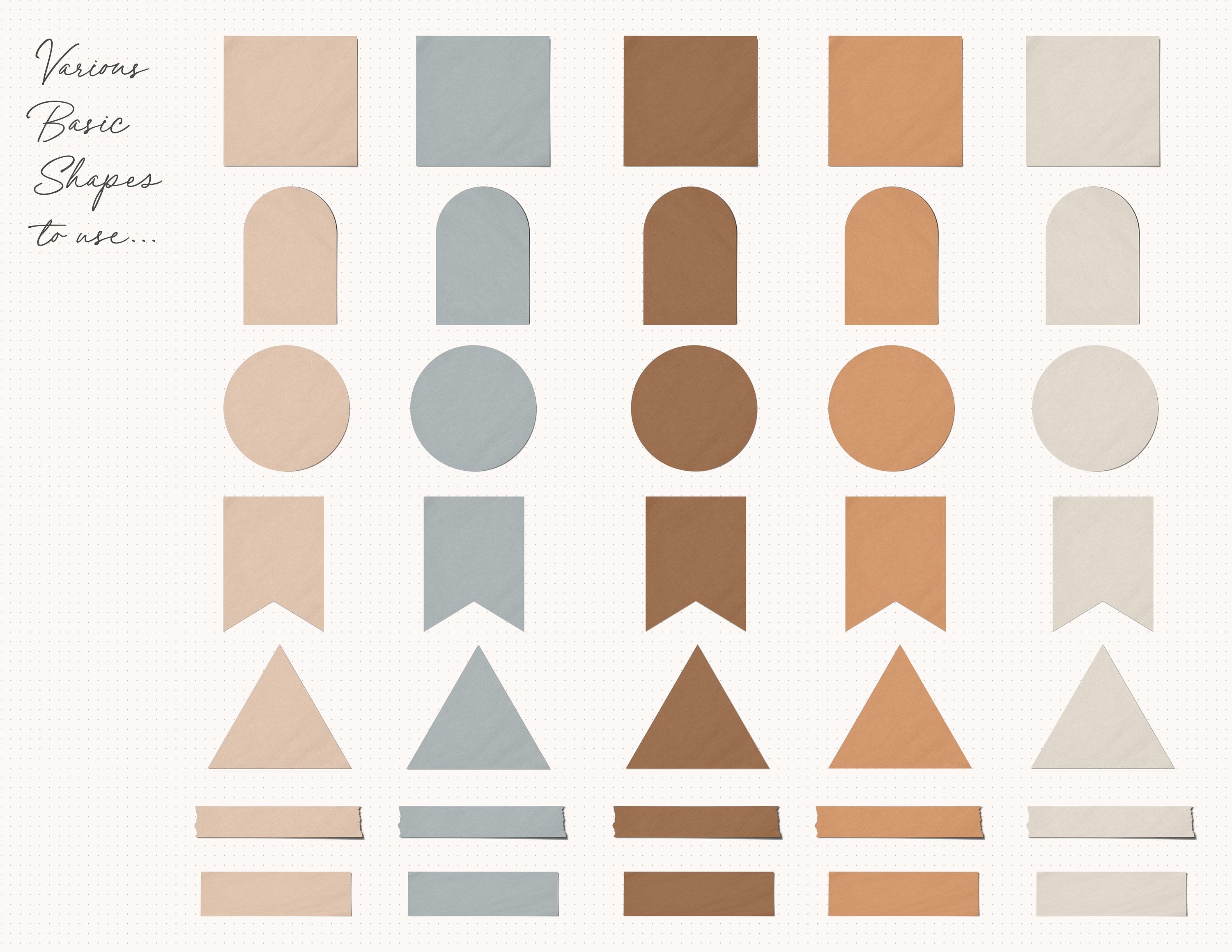 All Shapes Sticky Notes Pack - Mind Maps - Flowchart - Tasks ...