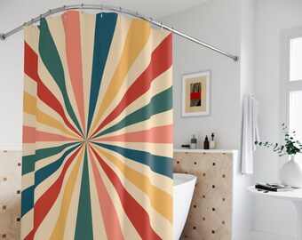 Retro Shower Curtain - Etsy