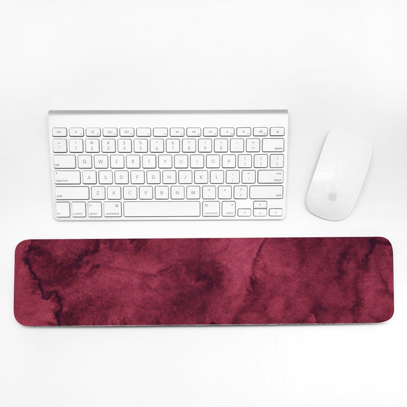 Watercolor Elegant Crimson Background Keyboard Wrist Rest Red - Etsy