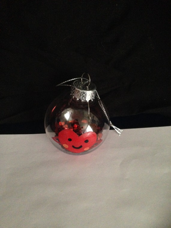 Red hearts huggle buddy bauble - Etsy