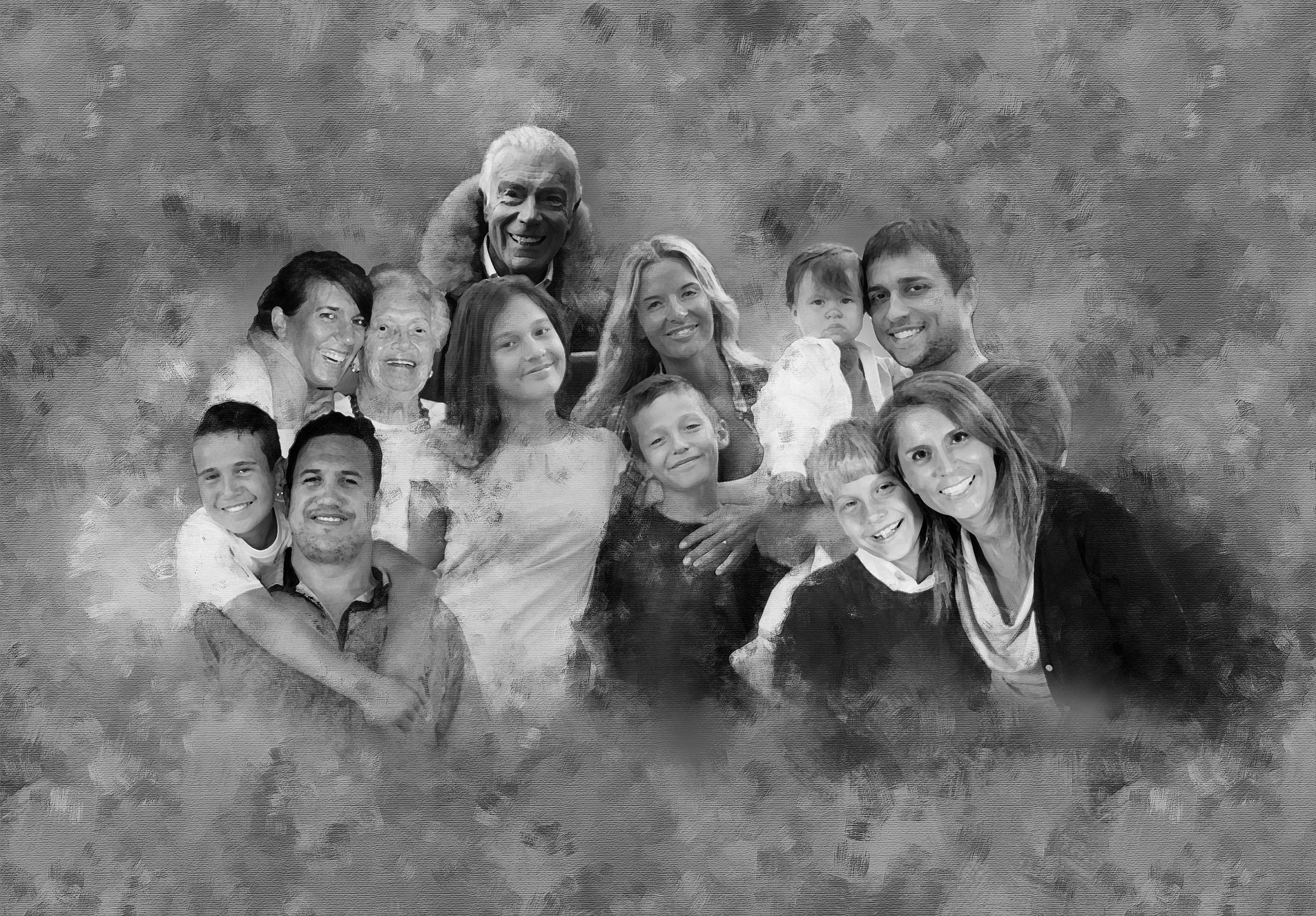 Custom Family Portrait Painting Family Portrait Portrait | Etsy