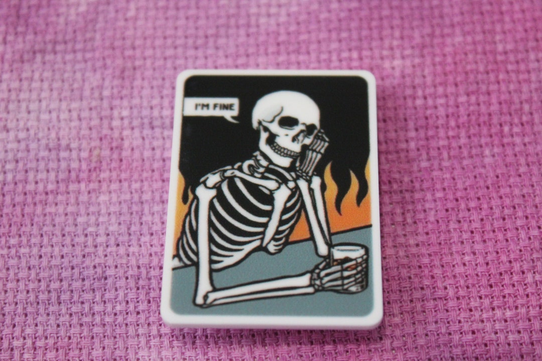 I'm Fine Snarky Funny Weird Needle Minder Needle Keeper Needle Nanny ...