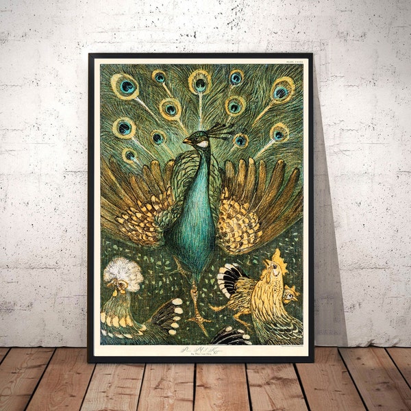 Art Deco Peacock - Etsy UK