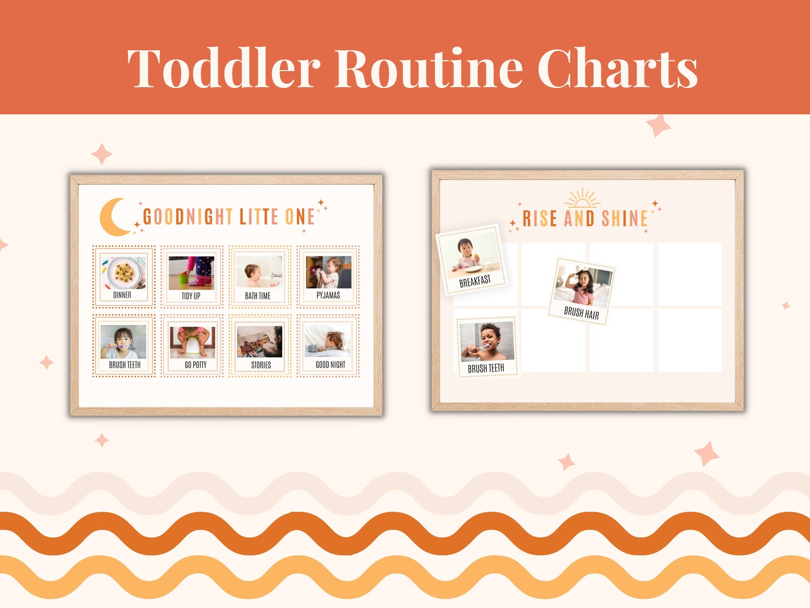 Toddler Daily Routine Chart Routine Chart Printable - Etsy