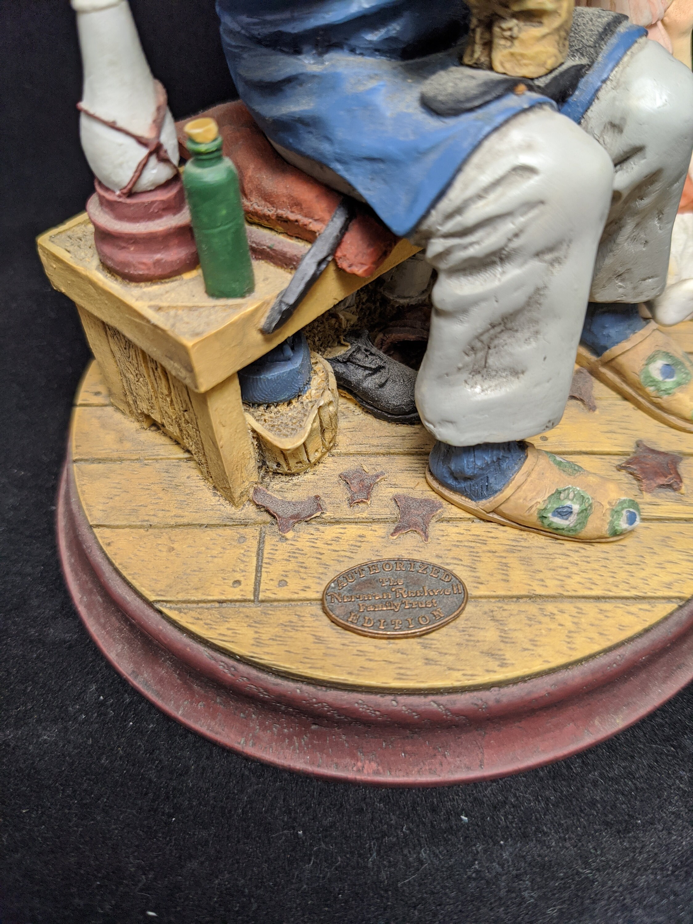 Vintage Rhodes Norman Rockwell Figurine "grandpa's Expert Advice'" - Etsy