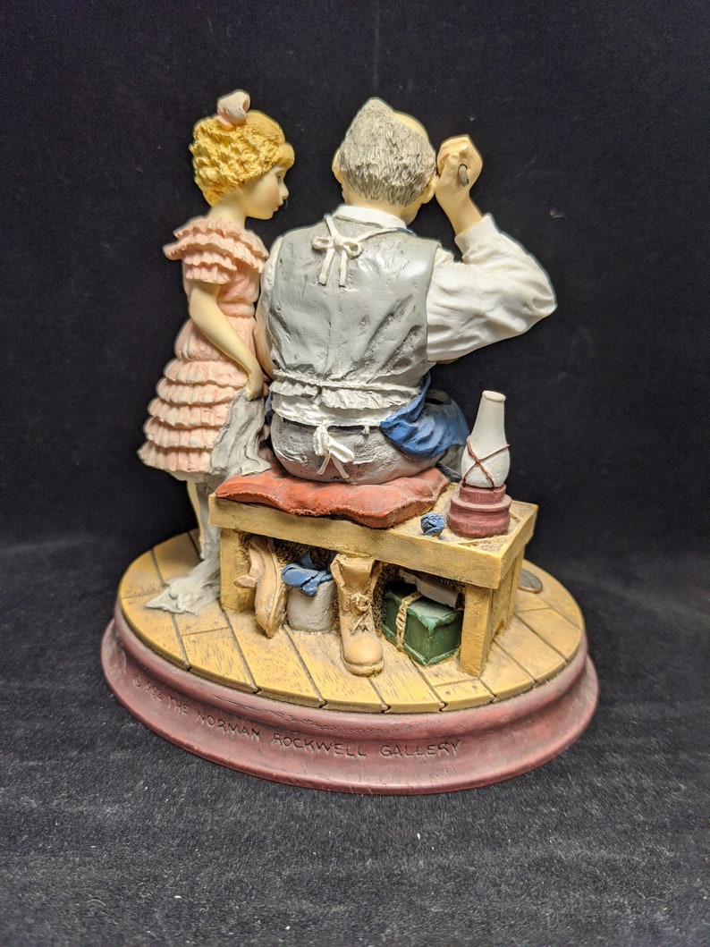 Vintage Rhodes Norman Rockwell Figurine grandpa's | Etsy