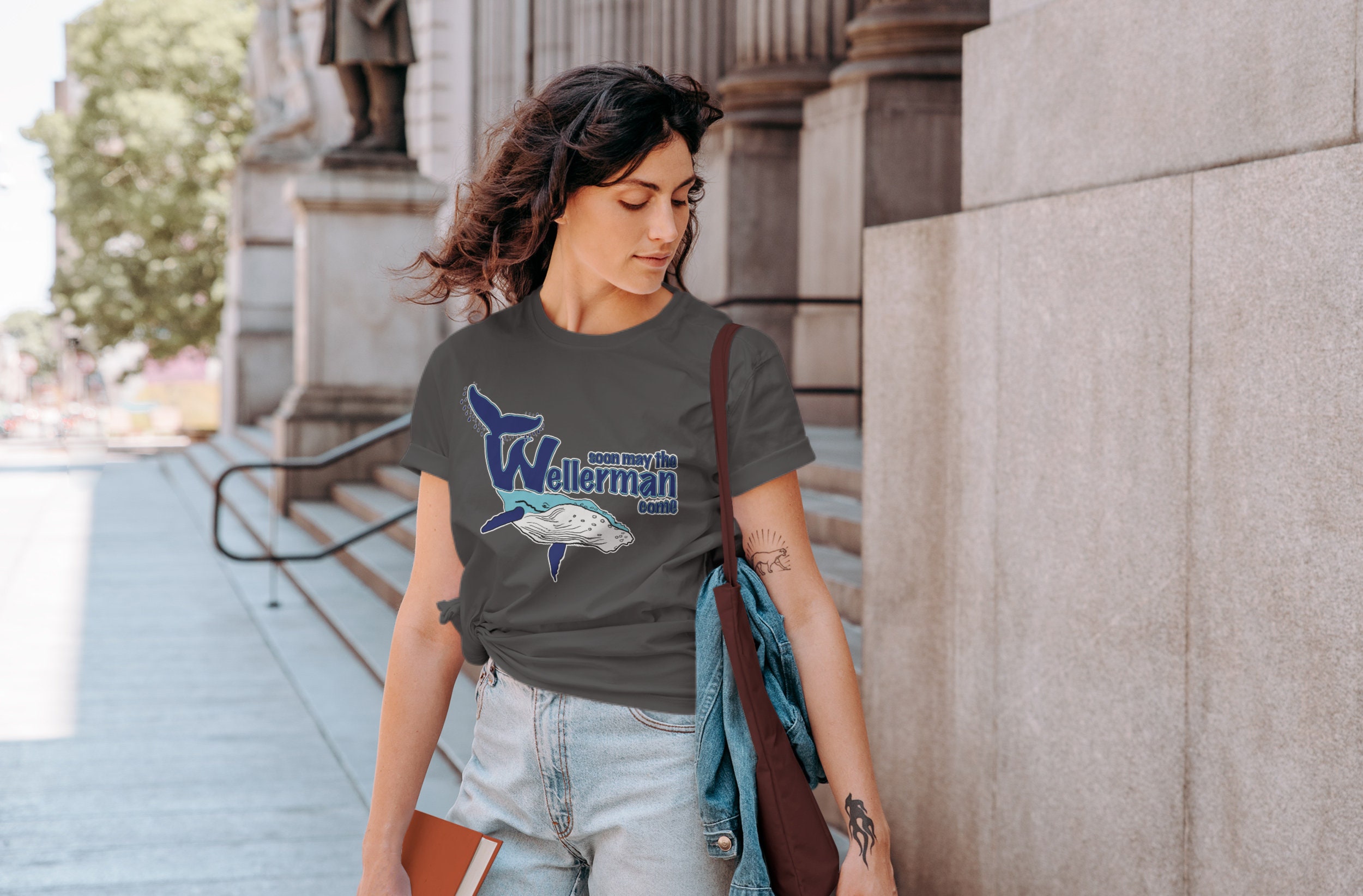 Wellerman T-shirt With Whale Design and Saying Shirt for Men - Etsy