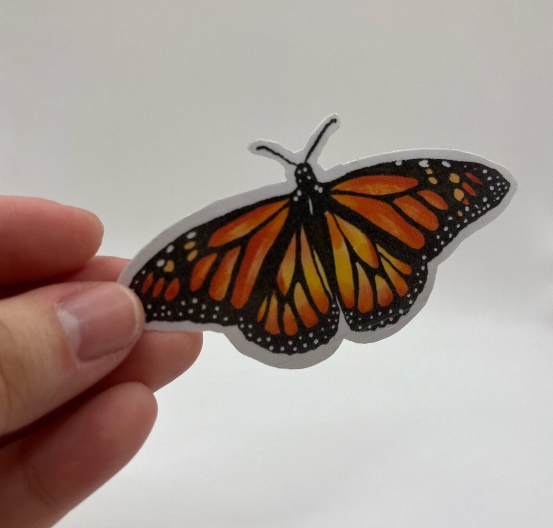 Monarch Butterfly Vinyl Sticker | Decal | Journaling | Nature - Etsy