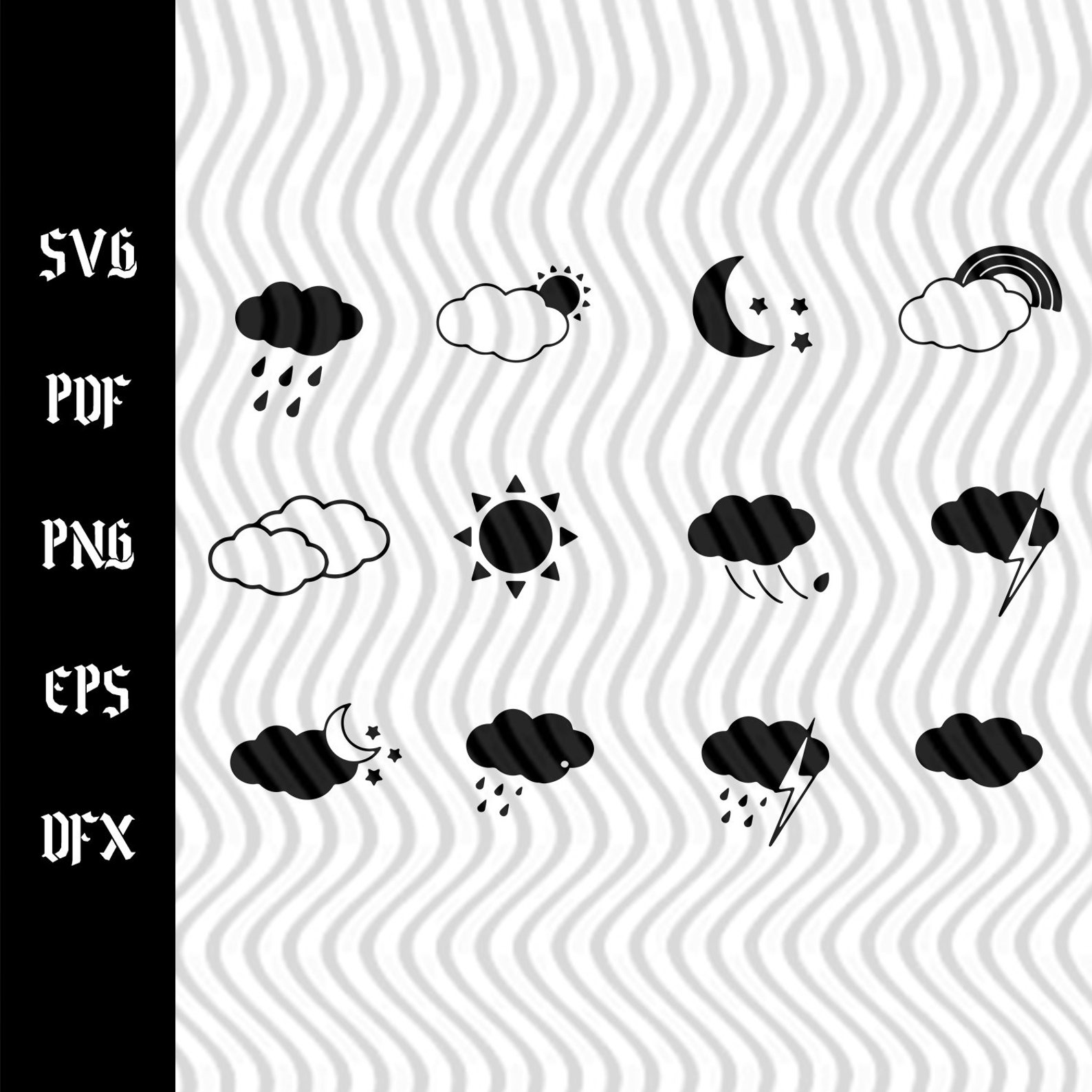 Weather Forecast Svg Bundle Weather Svg Weather Forecast | Etsy