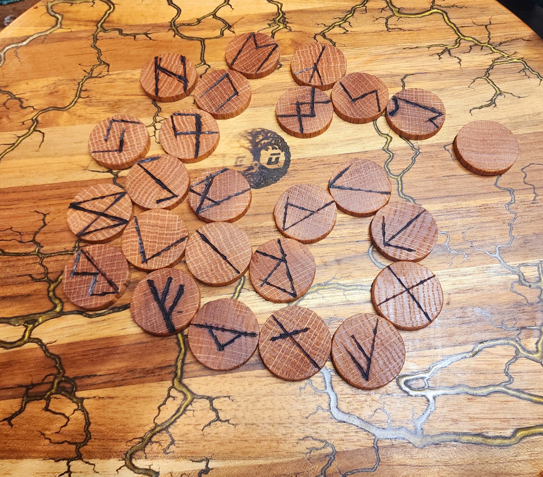 Oak Rune Set (elder Futhark) - Etsy