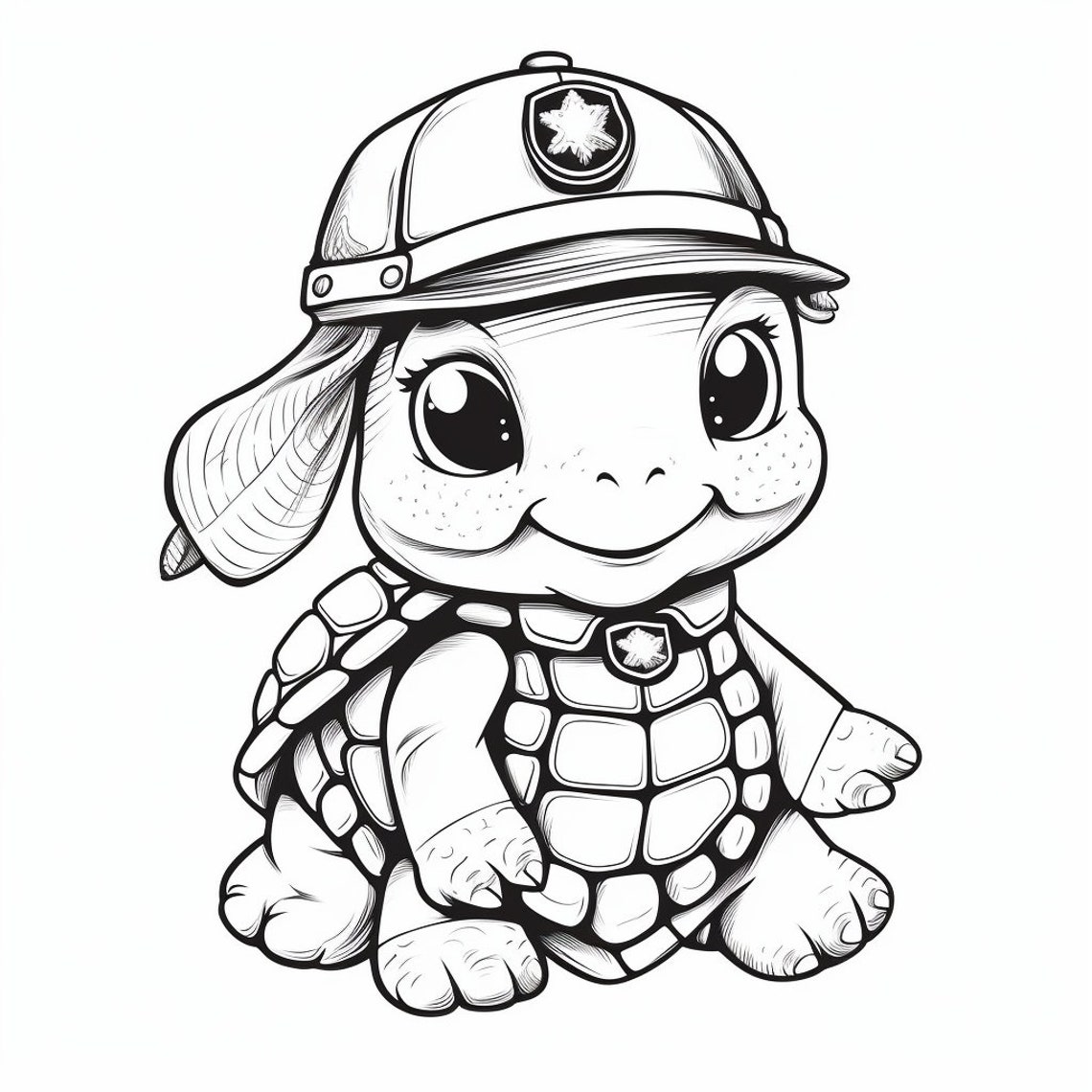 Childrens Coloring Book | Turtle Themed | Instant PDF Download & Print ...